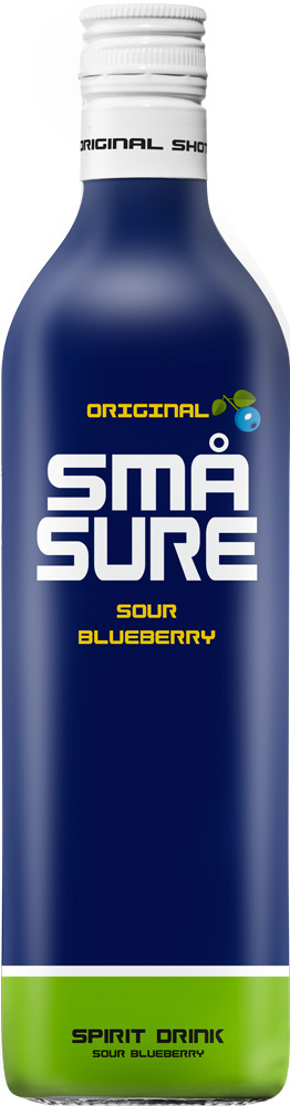 SMÅ SURE, Sour Blueberry - SMÅ Shots - Spritlageret ApS