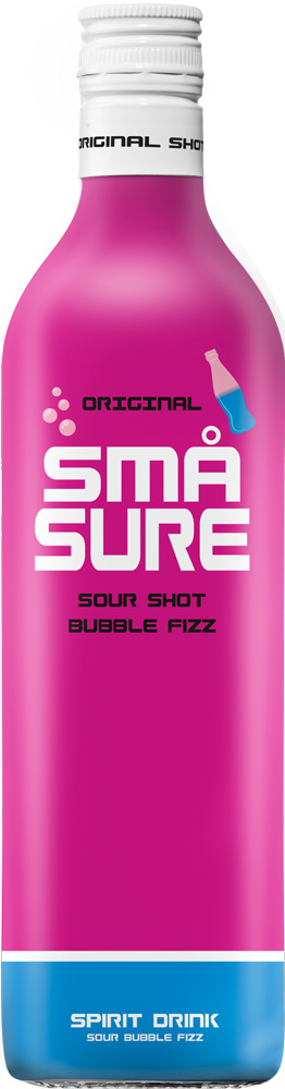 SMÅ SURE, Sour Bubble Fizz - SMÅ Shots - Spritlageret ApS